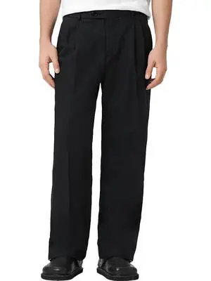 ALLSAINTS Roland Straight Fit Trousers - Faded Black