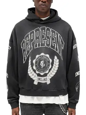 REPRESENT Legacy Logo Graphic Hoodie - Black