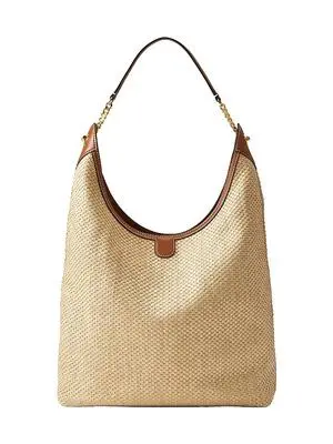 Veronica Beard Jour Raffia Shoulder Bag - Hazelwood