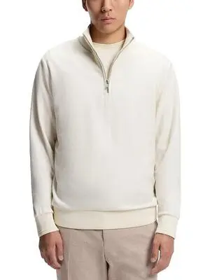 BOSS H-Sidney Regular Fit Sweatshirt Open White