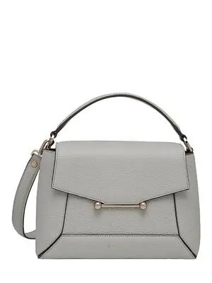 Strathberry Mosaic Medium Leather Handbag - Marble Grey