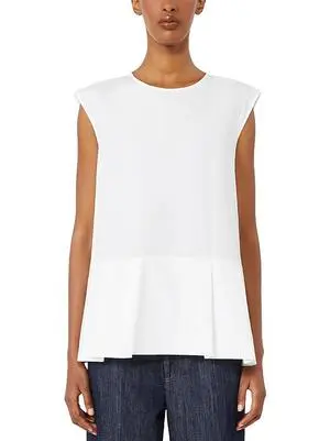 Max Mara Back Tie Top - White