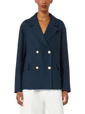 Max Mara Avenue Linen Jacket - Midnight Blue