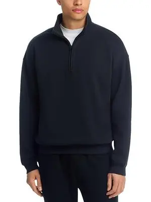 SKIMS Quarter Zip Sweatshirt - Wash Onyx