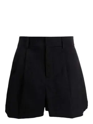 Red Valentino Flared High-waisted Shorts - Black