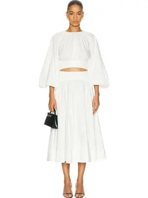 Zimmermann Poplin Billow Top - Ivory