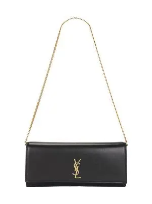 Saint Laurent Kate Chain Wallet - Noir