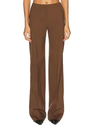MUGLER Straight Leg Pant - Tobacco