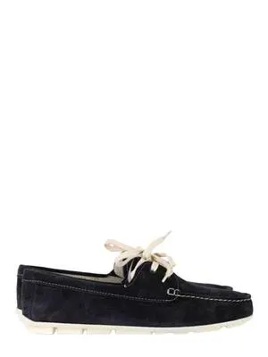 Prada Suede Boat Shoes - Blue