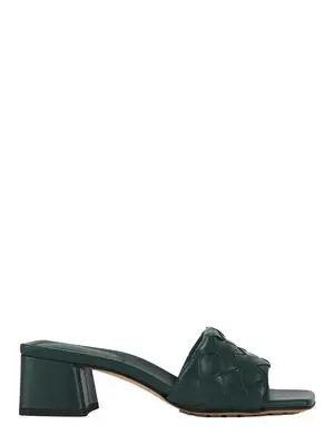Bottega Veneta Parco Mule Sandal - Emerald Green