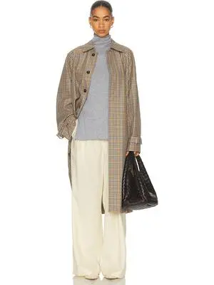 FRAME The Plaid Mac Coat - Mocha Check