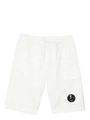 C.P. COMPANY Bermuda Cargo Shorts - White