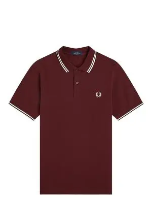 Fred Perry Polo With Logo - Bordeaux