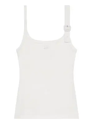 COURREGES 90's Tank Top With Buckle - White