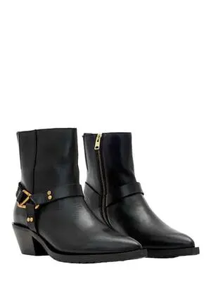 ALLSAINTS Fox Moto Bootie - Black