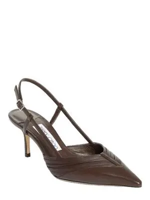 JIMMY CHOO Afia Pointed Toe Slingback Pumps
