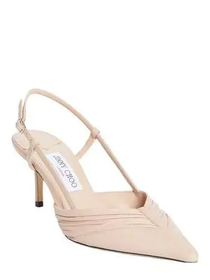 JIMMY CHOO Afia Pointed Toe Slingback Pumps