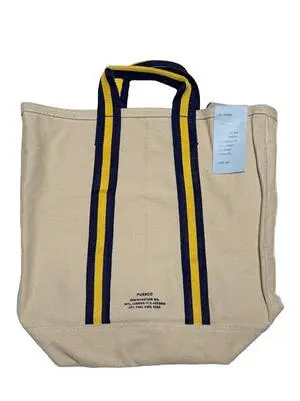 PUEBCO College Tote Bag - Blue X White