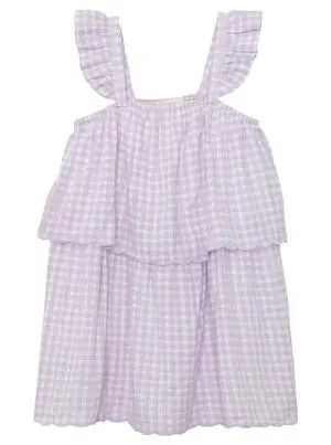 MABEL + HONEY Gingham Sleeveless Dress - Purple