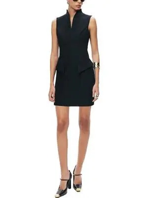NOCTURNE Tailored Mini Dress - Black