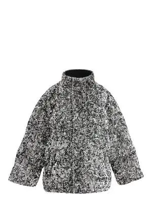 TULLEEN Glitter Puffer Jacket - Black