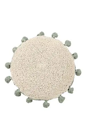 LORENA CANALS Cushion Circle - Natural/ Medium Green