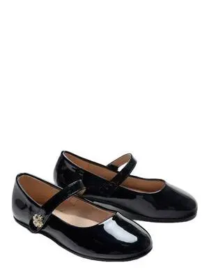 TULLEEN Maleia Clover Charm Flats - Black