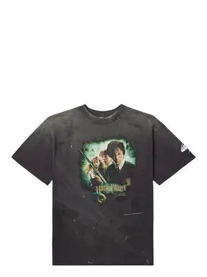 SAINT MXXXXXX Harry Potter Chamber Of Secrets Printed T-shirt - Black