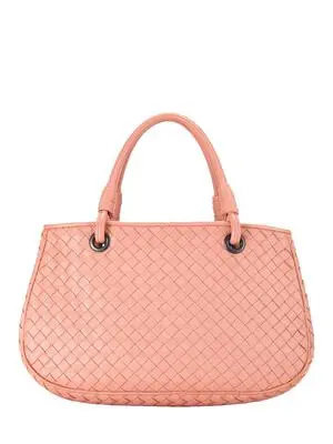 Bottega Veneta Intrecciato Leather Handbag - Pink