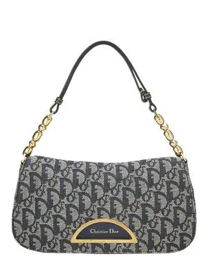 Dior Trotter Canvas Malice Shoulder Bag - Navy