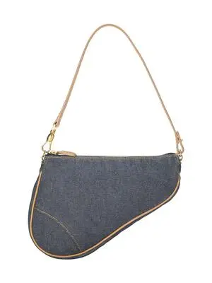 Dior Denim Saddle Bag - Navy