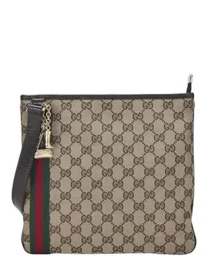 Gucci Original Gg Canvas Jolicoeur Messenger - Brown