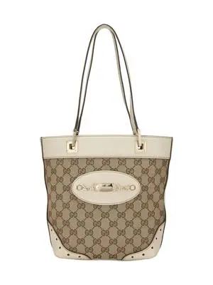 Gucci Original Gg Punch Vertical Tote - White