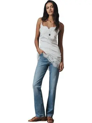 FAVORITE DAUGHTER Jen Mid-rise Straight-leg Jeans - Haines