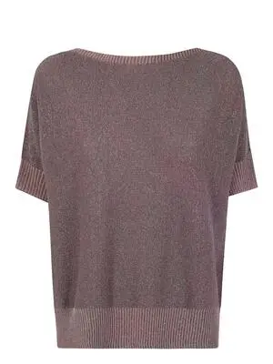 D.exterior Lurex-embellished T-shirt - Pink
