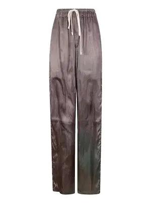 Rick Owens Dietrich Drawstring Trousers Brown