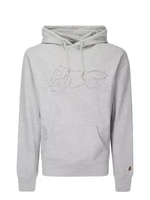 ICECREAM Crystal Embellished Hoodie - Grey