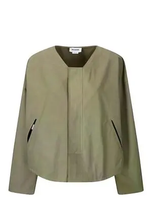 HED MAYNER Collared Blouson Jacket - Green