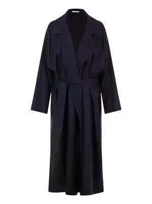 Dusan Belted Coat - Blue