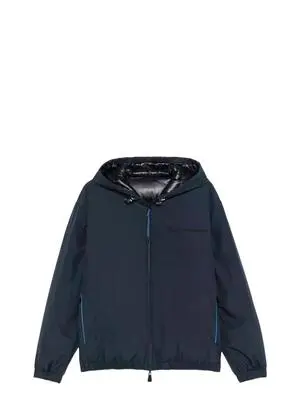 Moncler Berguns Hooded Zip-up Jacket - Blue