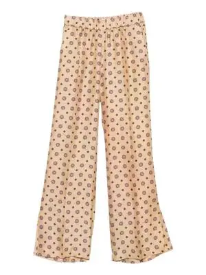 Alberto Biani Printed Trousers - Neutrals