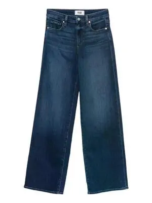 Paige Five-pocket Wide Leg Jeans - Blue