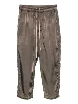 Rick Owens Drawstring-fastening Cropped Trousers - Brown