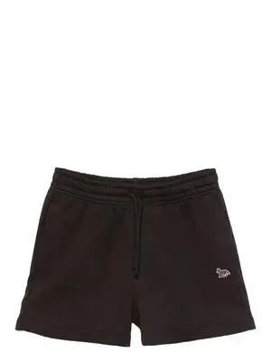 Maison Kitsuné Drawstring Fox-motif Shorts - Brown