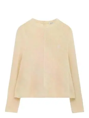 Loewe Logo Cashmere Sweater - Neutrals