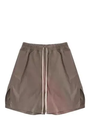 Rick Owens Drawstring Fastening Split Hem Shorts - Neutrals
