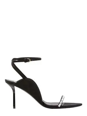 Victoria Beckham Embellished Stiletto Sandals - Black