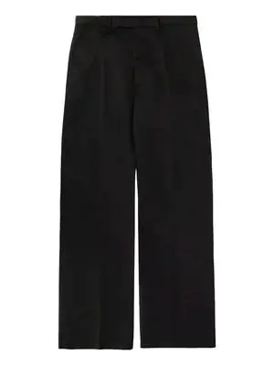 Rick Owens Concealed-fastening Wide Leg Trousers - Black