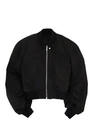 Rick Owens Zip-fastening Ribbed Bomber Jacket - Black