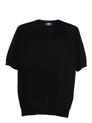 Fedeli Short-sleeves Crew-neck T-shirt - Black